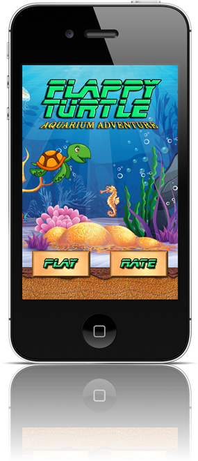 Download Iphone With Flappy Turtle - Iphone - HD Transparent PNG - NicePNG.com