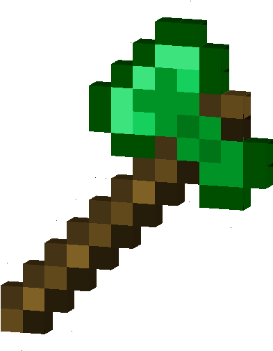 Download Minecraft Emerald Pickaxe Download - Minecraft Axe No ...