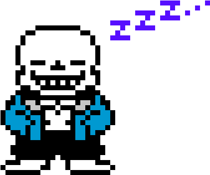 Download Undertale Sans - Sans Sleeping - HD Transparent PNG - NicePNG.com