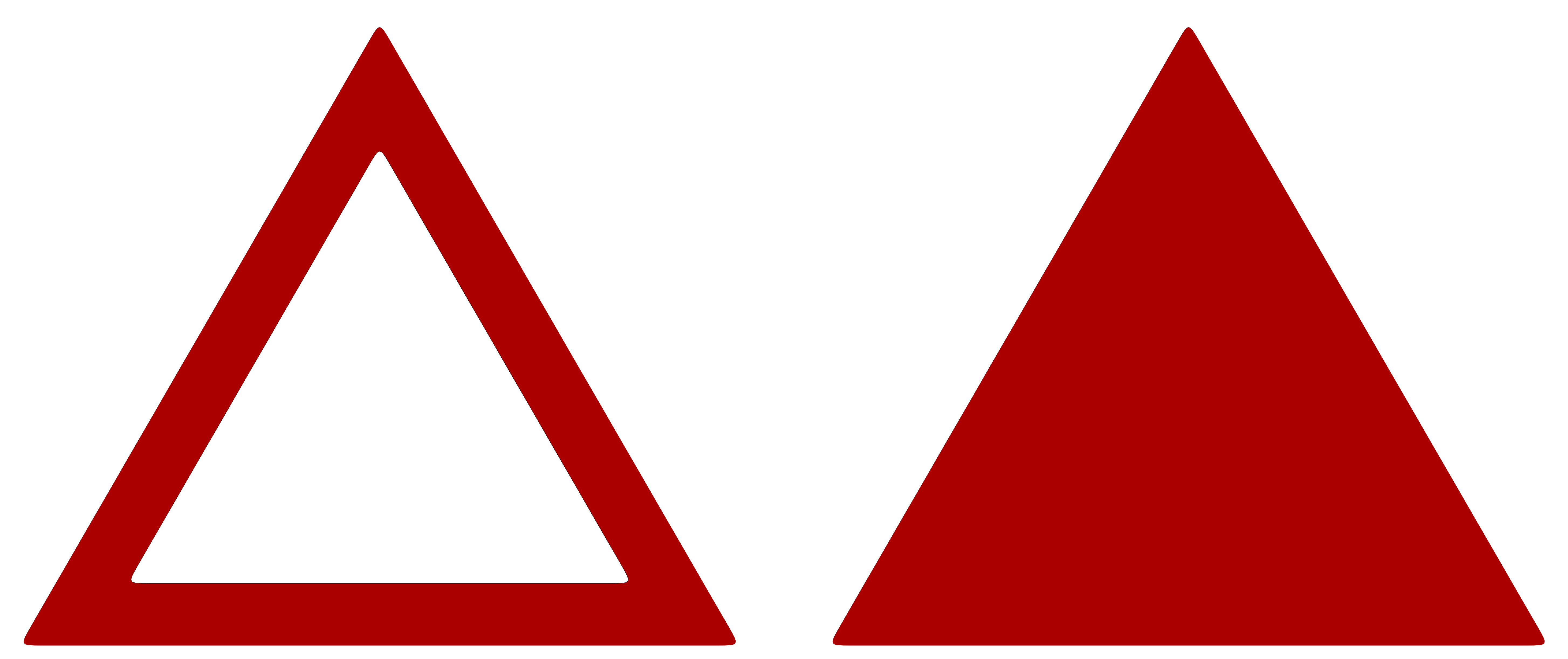 Download Red Triangle Outline Png - Red Triangle Transparent Background ...