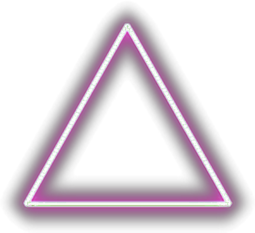 Download Ftestickers Geometricshapes Triangle Light Glowing - Triangle ...