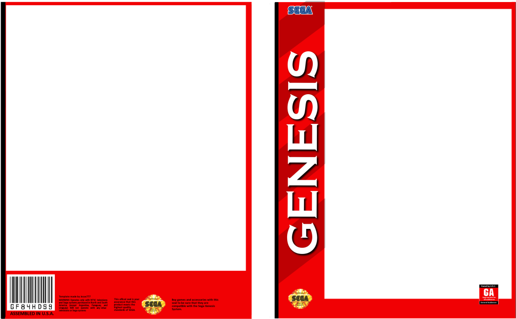 Download Boxart-segagenesis - Sega Genesis Game Box Template - HD ...