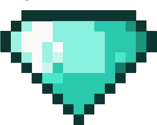 Download Minecraft Diamonds Png - Pixel Heart - HD Transparent PNG ...