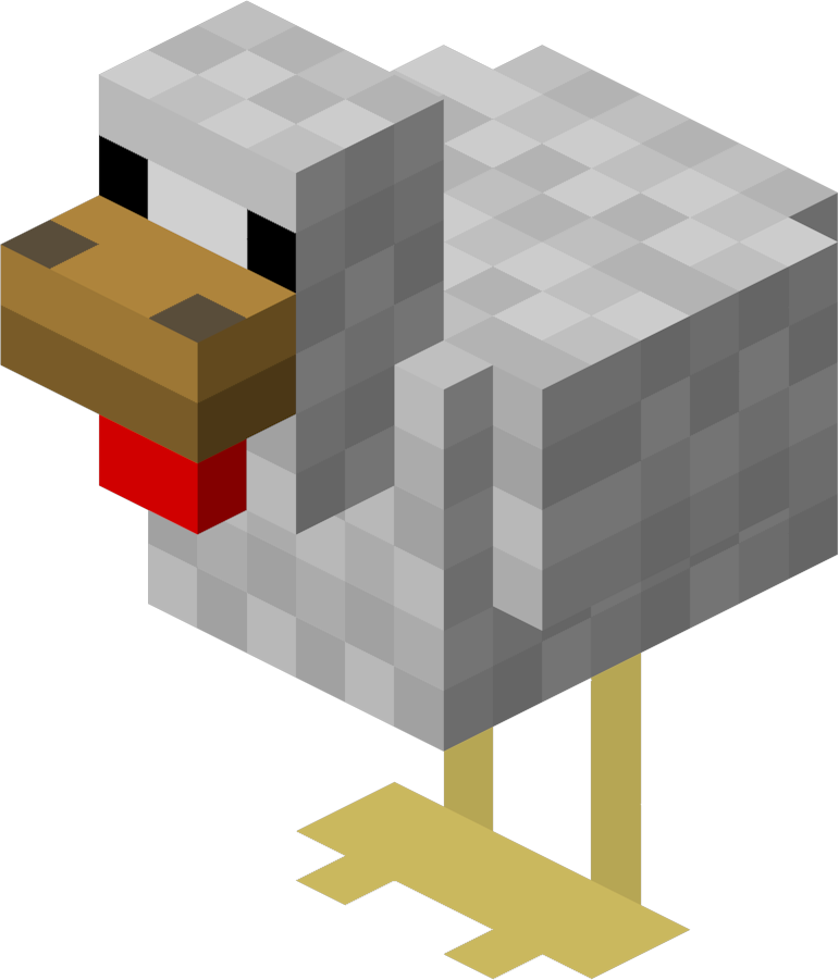 Download My World In Minecraft - Minecraft Chicken Png - HD Transparent ...