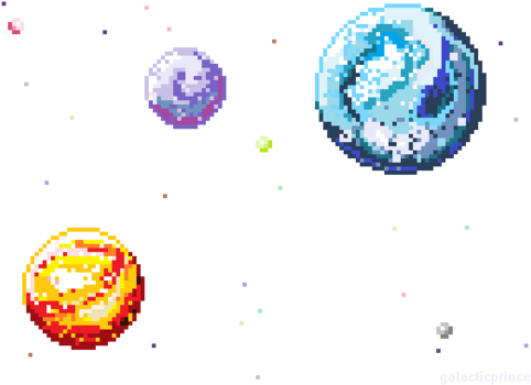 Download Planets, Pixel, And Space Image - Transparent Planets - HD ...