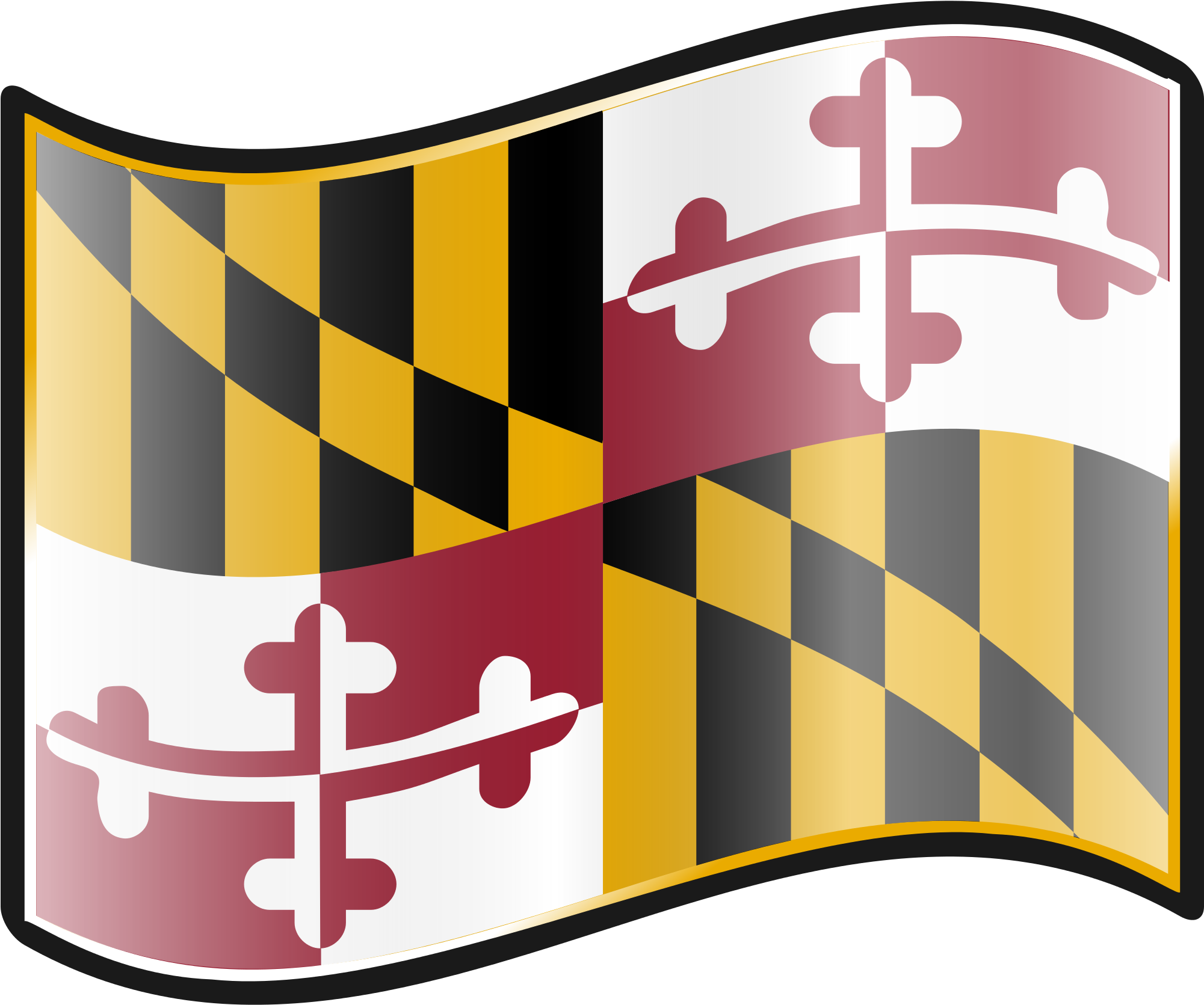 Download HD Open - Maryland State Flag Transparent PNG Image - NicePNG.com