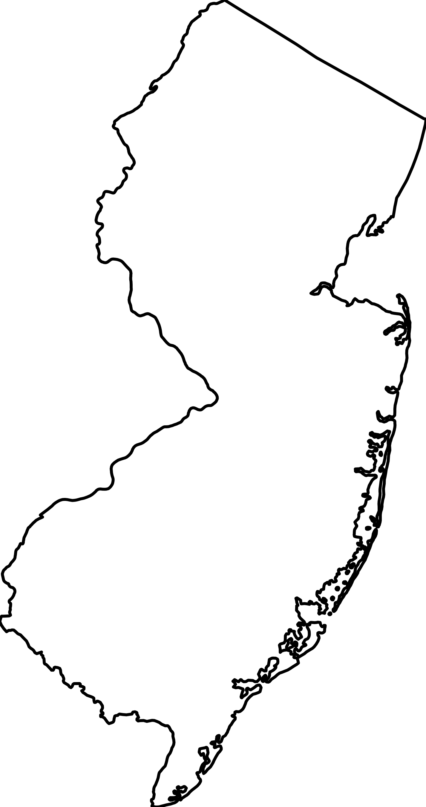 Download New Jersey Outline Map - New Jersey Colony Map Outline - HD ...
