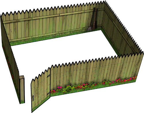 Download Wooden Fences - Fence Paper Model - HD Transparent PNG ...