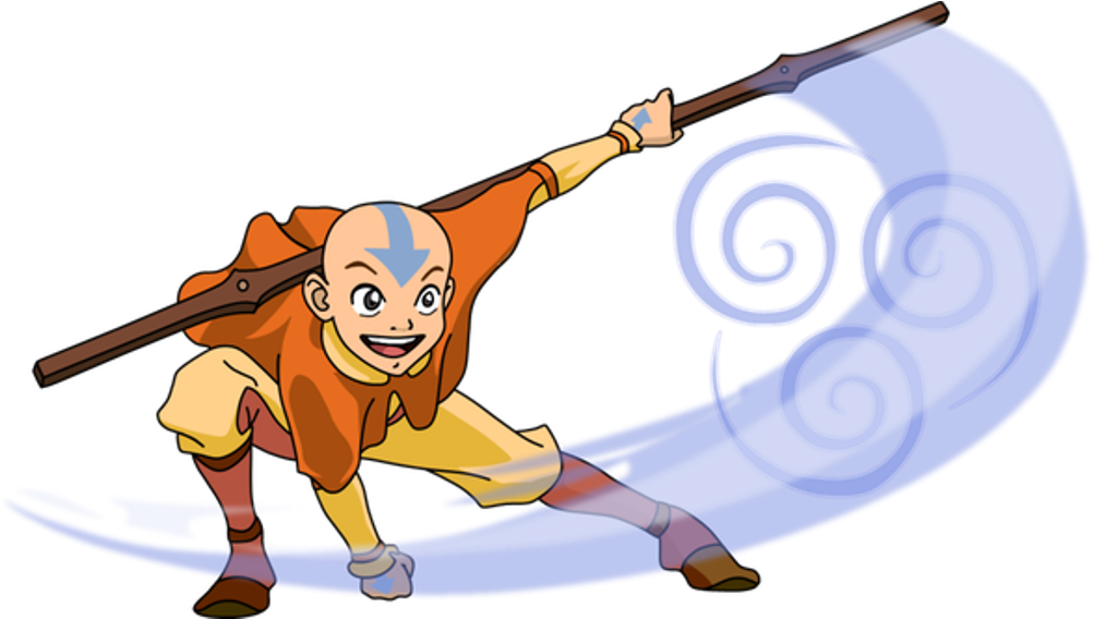 Download Aang Smiling - Avatar Aang White Background - HD Transparent ...