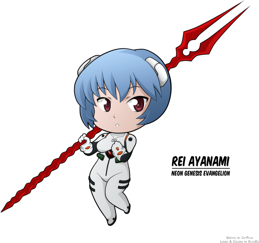 Download Png - Neon Genesis Evangelion Rei Chibi - HD Transparent PNG ...