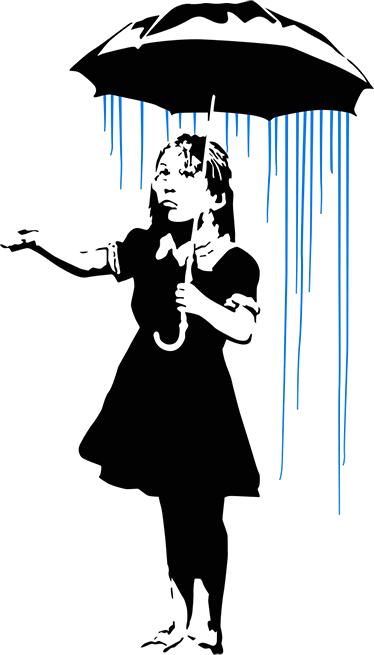 Download Banksy Sticker Art Messages Sticker-4 - Banksy Umbrella - HD ...