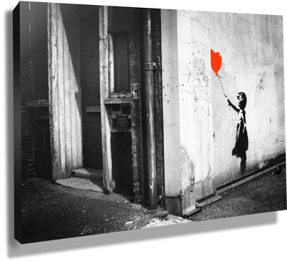 Download Banksy Balloon Girl Canvas - Banksy Prints Australia - HD ...