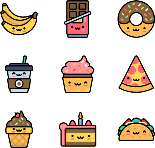Download HD Cute Food - Icon Transparent PNG Image - NicePNG.com