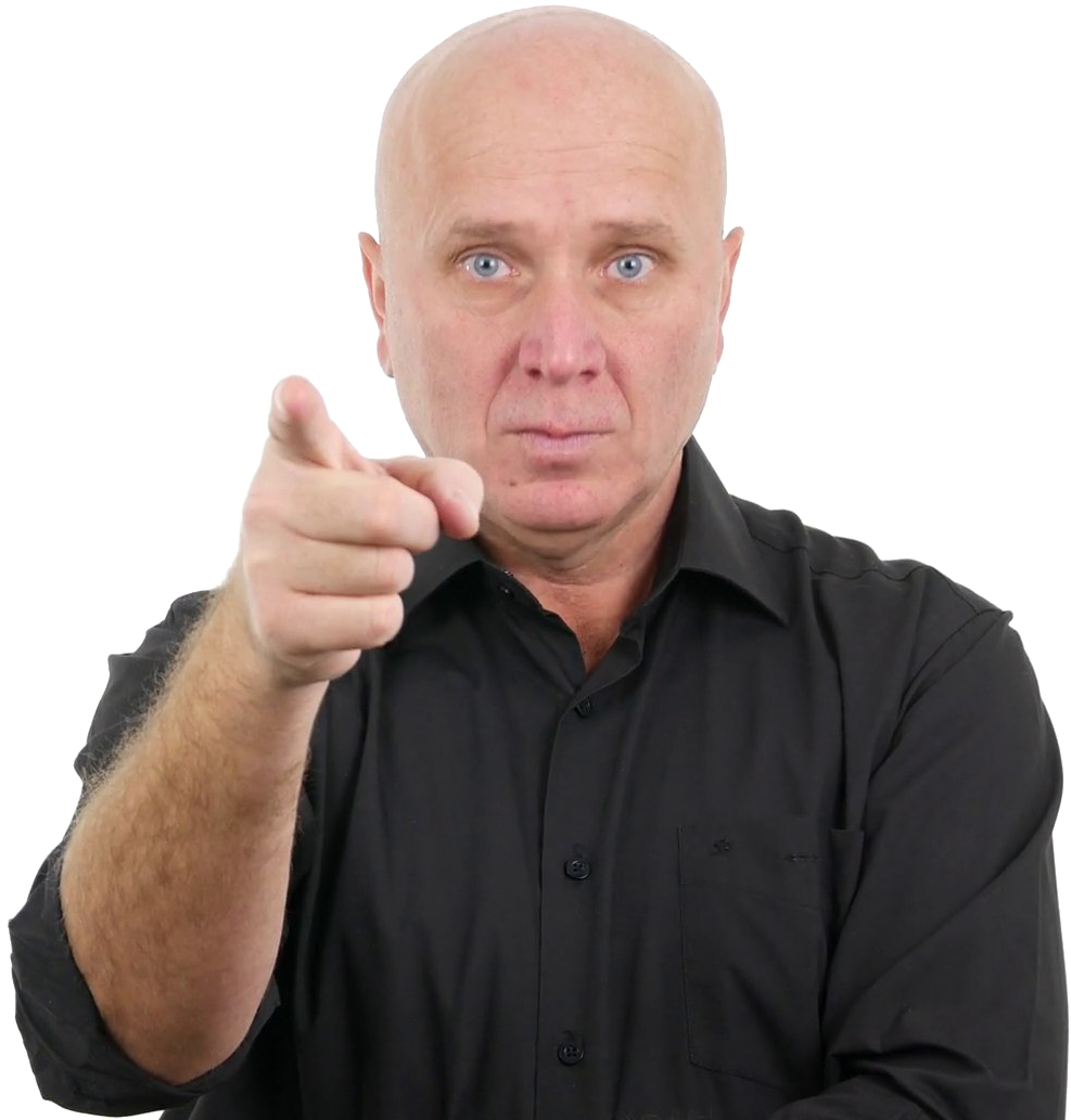 Download Man Pointing Finger Png Free Download - Man - HD Transparent ...