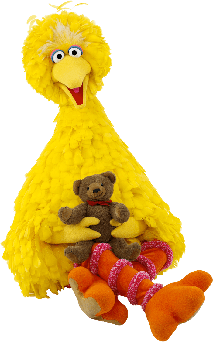 Download Sesame Street Big Bird With Teddybear Png - Big Bird And Mr Snuffleupagus - HD ...