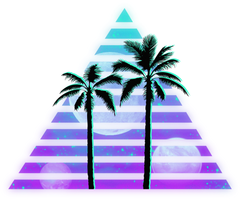 Download Triangle Vaporwave By Maximehector On Deviantart Image - Palm ...