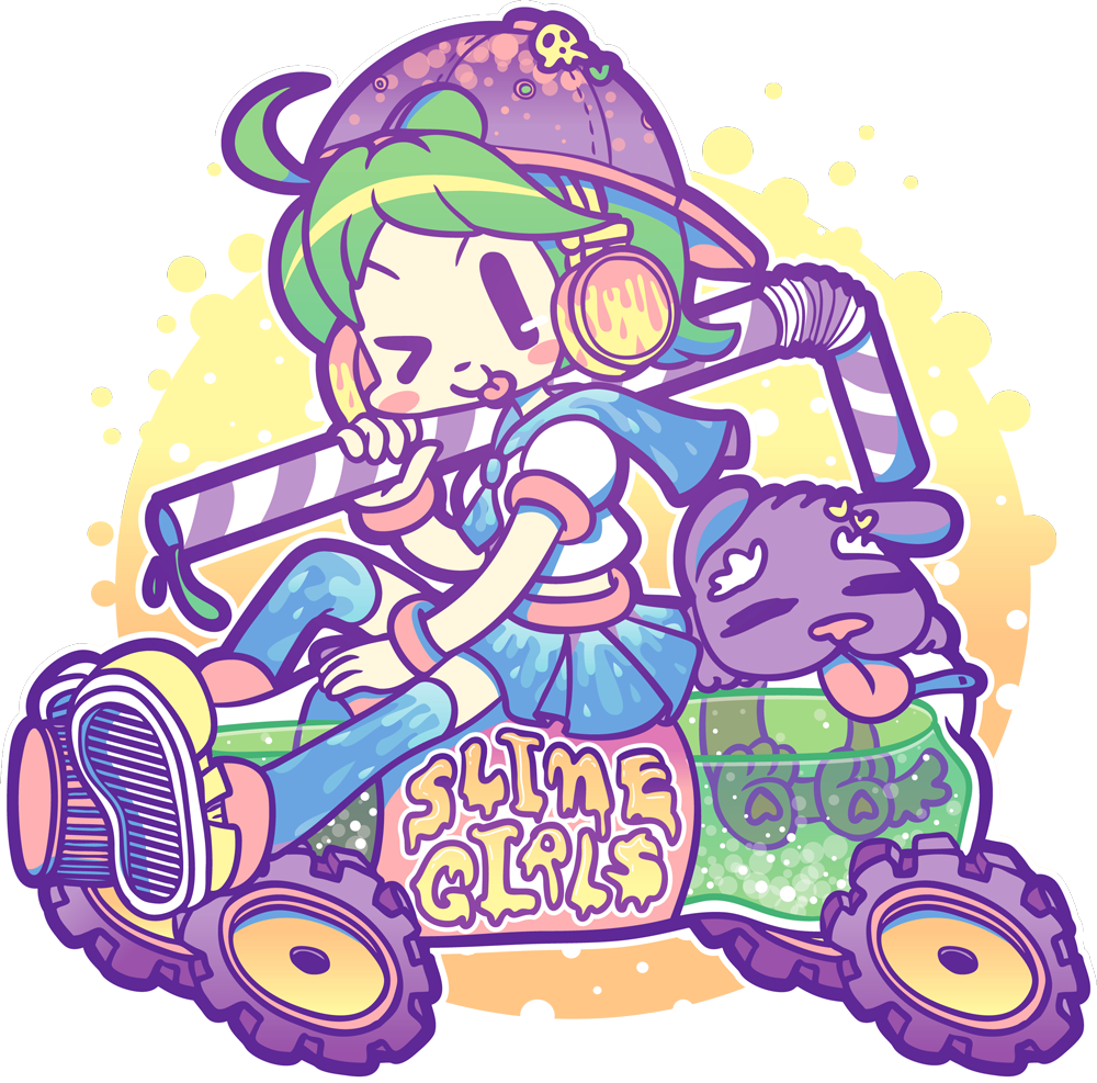 Download Button Design For Slime Girls Thanks Pedro - HD Transparent ...