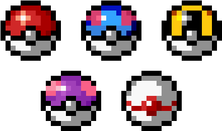 Download Pokeball Sprite Png - Pokeball Sprites - HD Transparent PNG ...