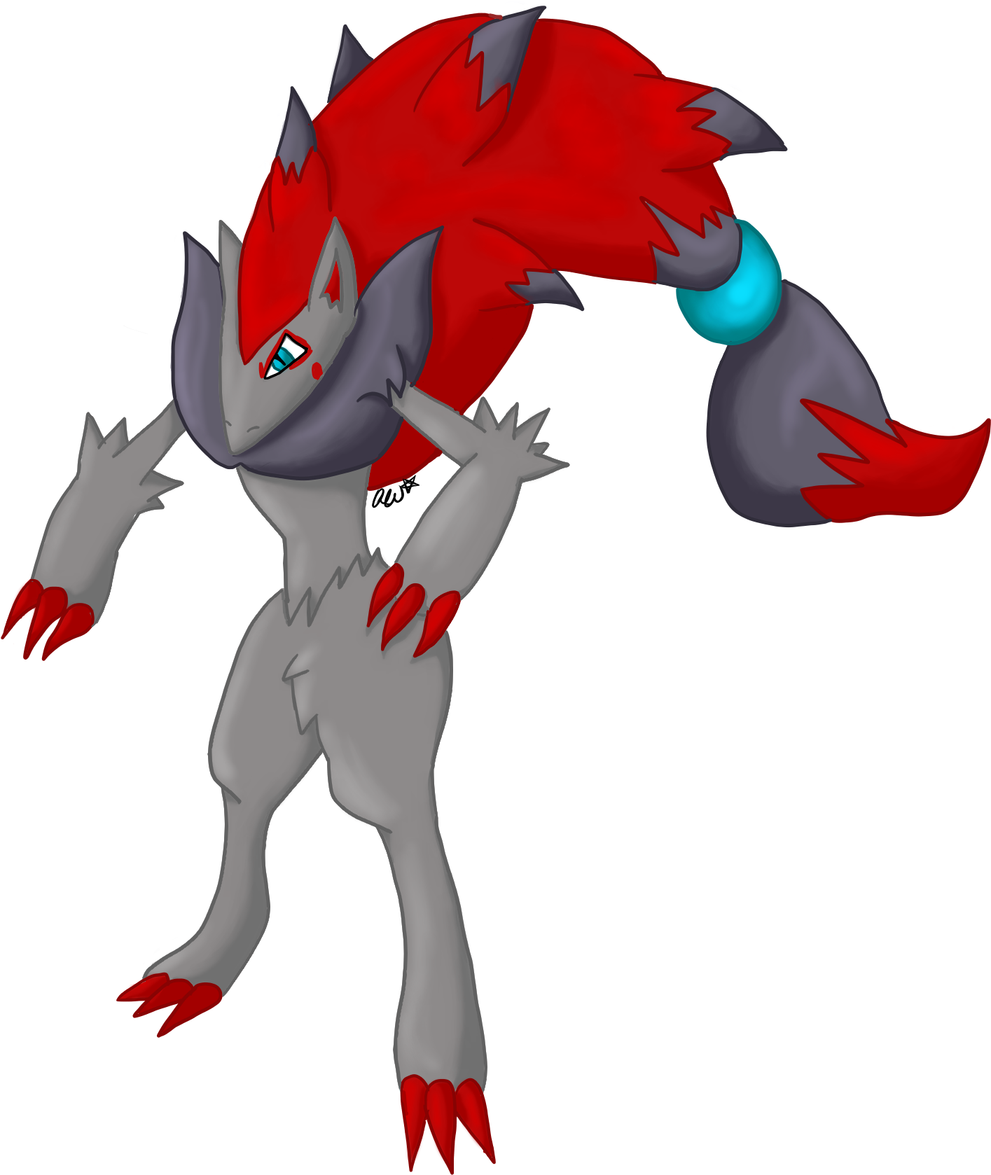Download Zoroark - Cartoon - HD Transparent PNG - NicePNG.com