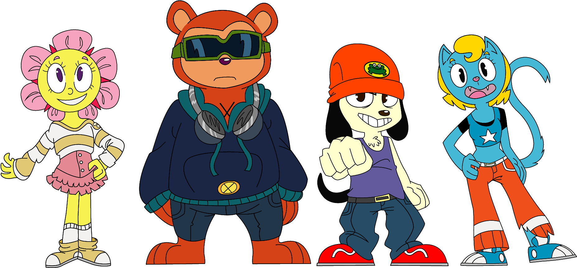 Download HD Parappa The Rapper Images Parappa Team Hd Wallpaper - Anime ...