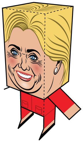 Download HD “hillary “donald - - Minecraft Papercraft Mini Trump ...