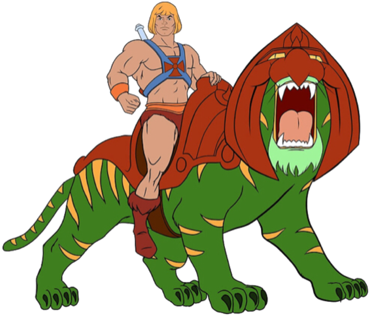 Download HD He-man - He Man Y Battlecat Transparent PNG Image - NicePNG.com