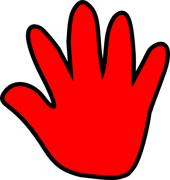 Left Hand Print Clip Art