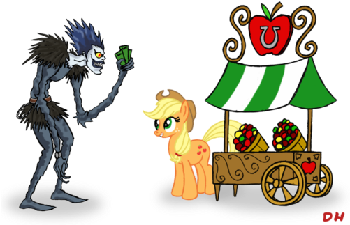 Download Ryuk, Applejack, And Ryuk And Apple Jack Image - My Little ...