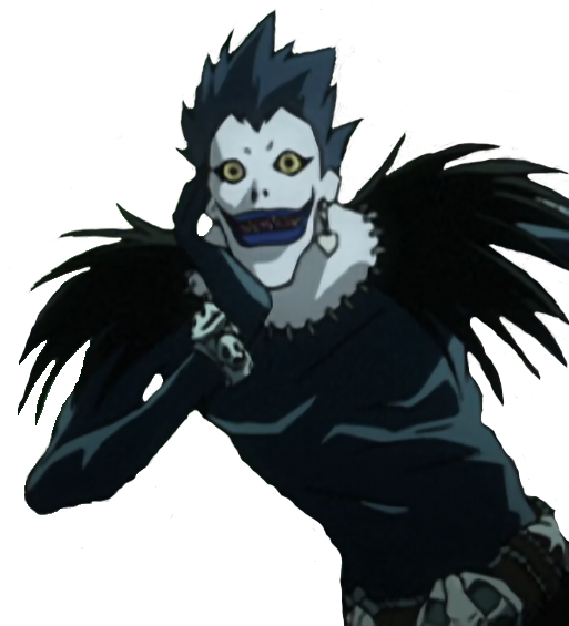 Download HD Ryuk Leaning Transparent - Cartoon Transparent PNG Image ...