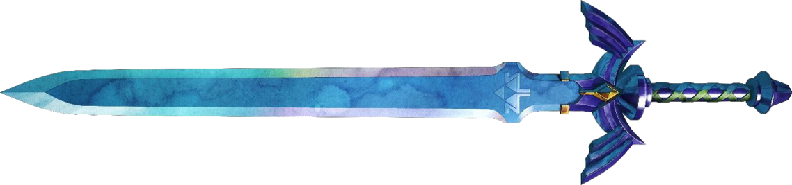 Download HD Master Sword Artwork - Black And Blue Sword Transparent PNG ...