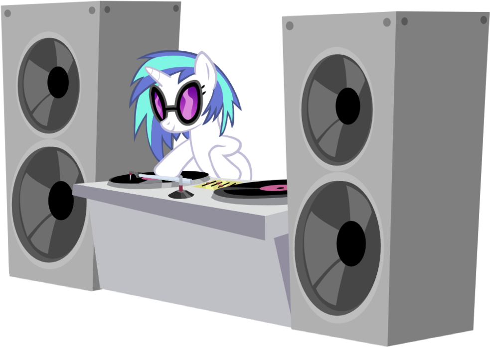 Download Vinyl In Her Booth By Ranger - Mlp Vector Vinyl Scratch - HD ...
