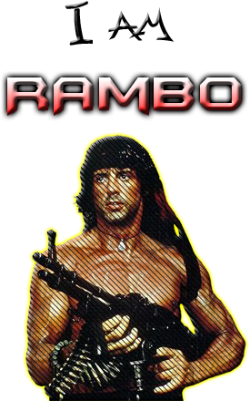 Download HD Posted Image - Diverse Commerce John Rambo With Gun ...
