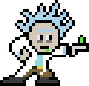 Download Rick Sanchez - Rick Sanchez Pixel Art - HD Transparent PNG ...