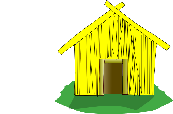 Download HD Straw Clipart Cartoon - Clip Art Straw House Transparent ...
