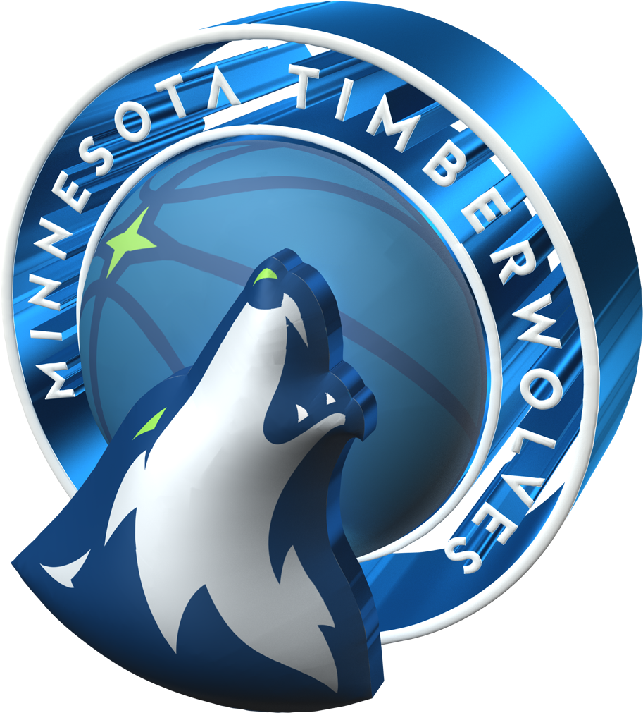 Download HD Minnesota Timberwolves 2017-2018 3d Logo - Minnesota ...