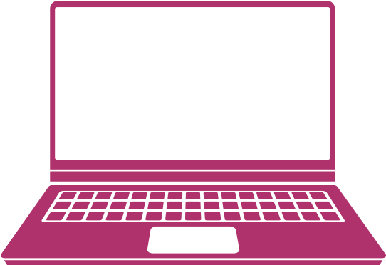 Download HD Notebook Clipart Pink - Computer Clipart Pink Transparent ...