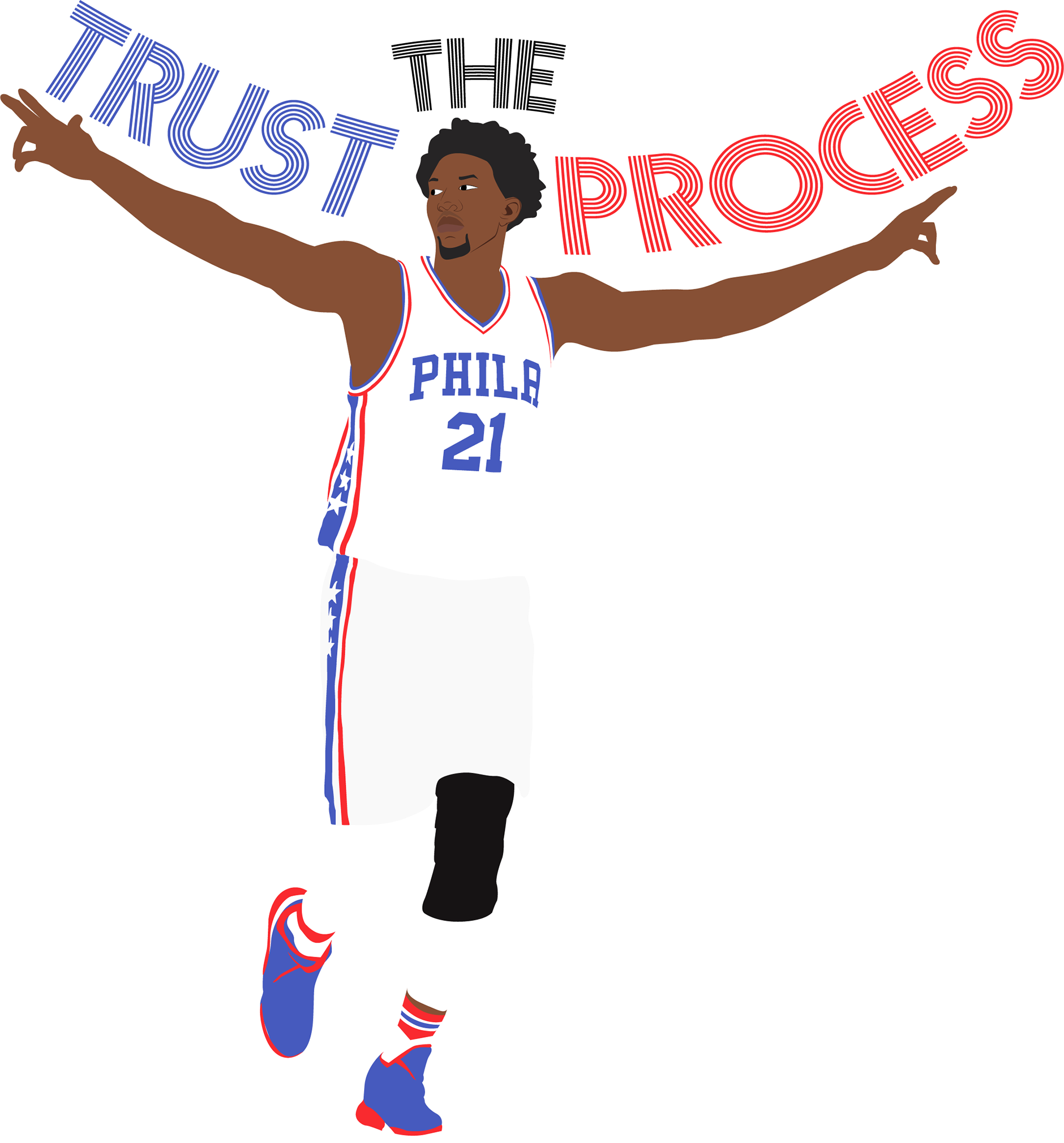 Download HD Nba Art Joel Embiid Transparent PNG Image - NicePNG.com
