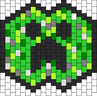 Download Minecraft Creeper Surgical Mask Bead Pattern - Circle - HD ...