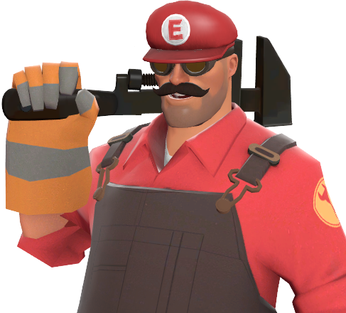 Download So A M - Tf2 Engineer Mario Hat - HD Transparent PNG - NicePNG.com