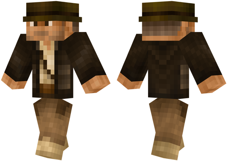 Download HD Indiana Jones - Minecraft Skin Steve Hd Transparent PNG ...