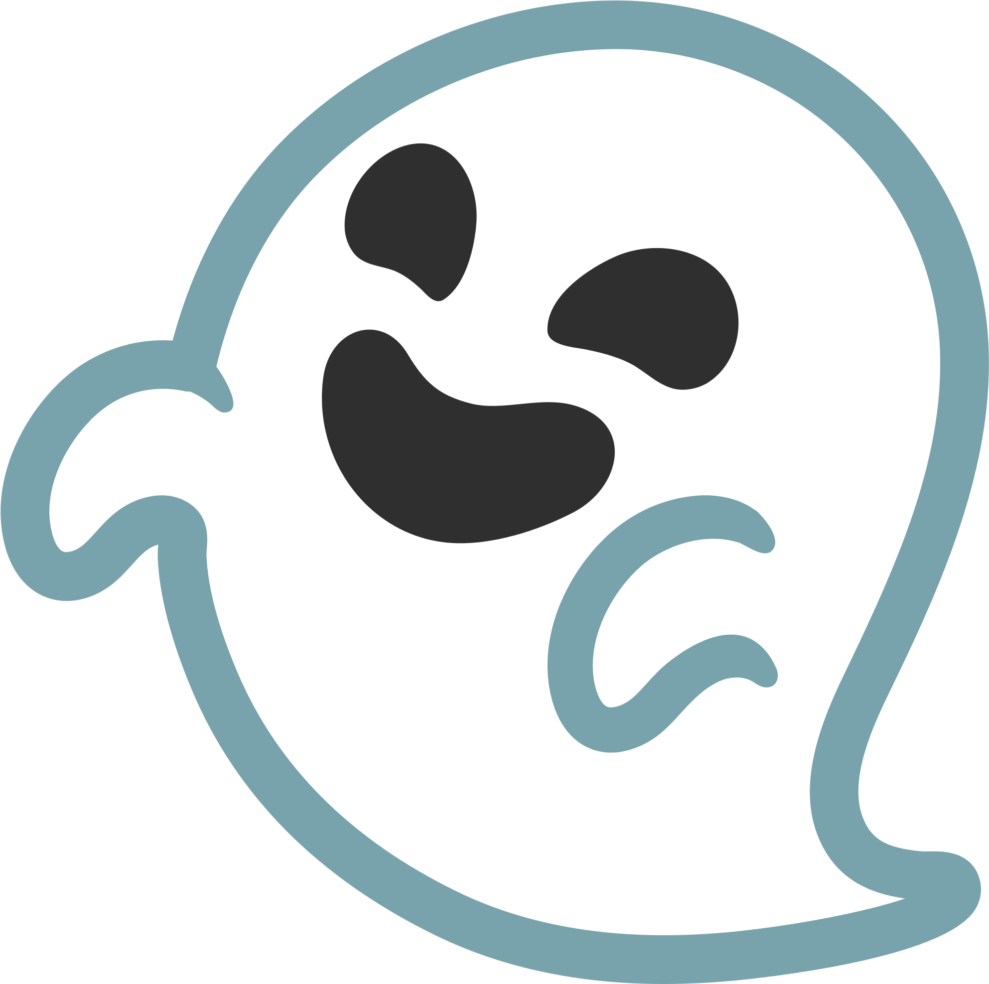 Download Emoji U1f47b - Svg - Ghost Emoji Android Png - HD Transparent ...