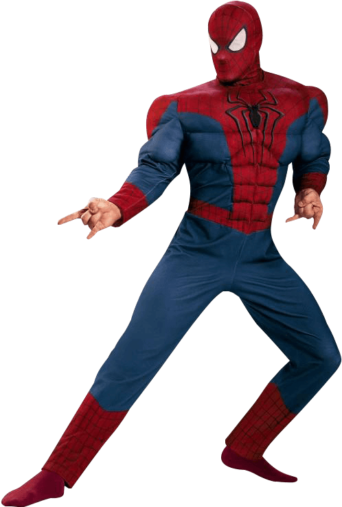 Download HD Adult Deluxe Amazing Spider Man Costume - Disfraz De ...