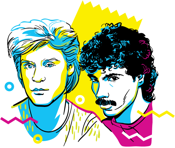 Download Hall Oates, Miami Vice - Hall And Oates Cartoon - HD ...