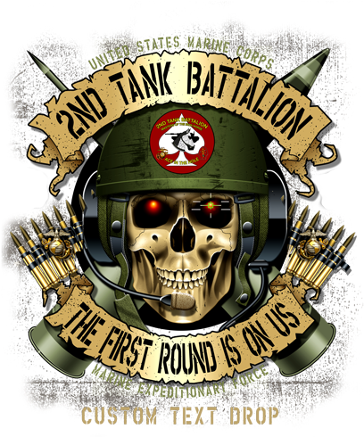 Download HD 2nd Tank Battalion Usmc Shirt - 2nd Tank Battalion Logo ...
