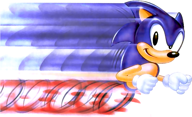Download HD Sonic The Hedgehog - Sonic Running Super Fast Transparent ...