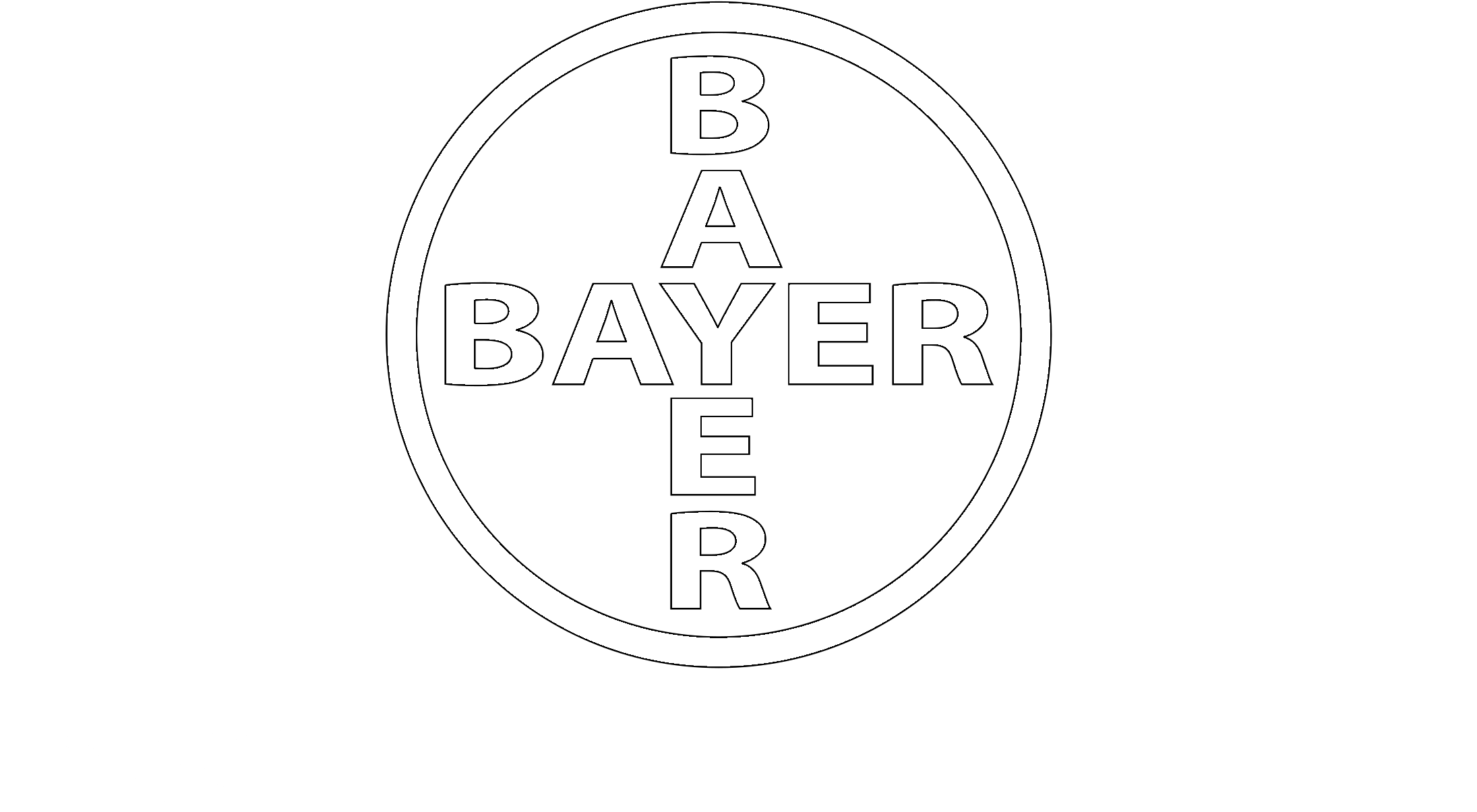 Download Bayer Logo Black And White - Circle - HD Transparent PNG ...