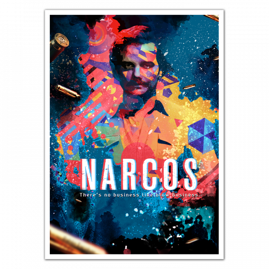 Download HD Narcos Pablo Escobar Poster - Narcos 2017 Square St-foil ...