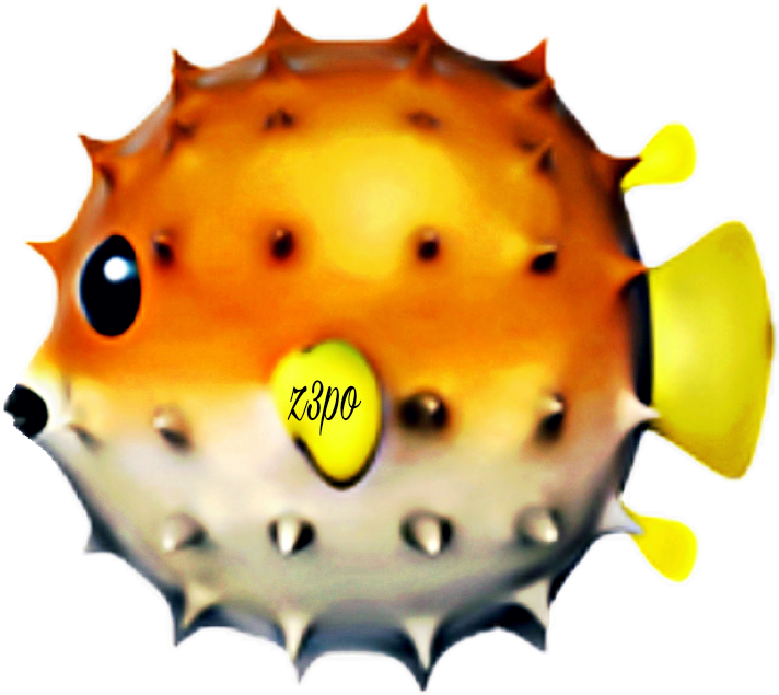 Download Z3poblow Fish Emoji Sea Water Ocean - Puffer Fish Emoji - HD ...