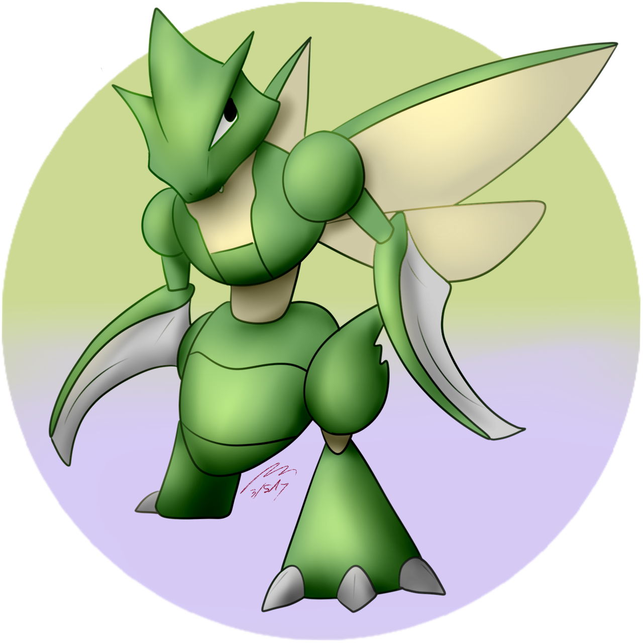 Download Pokemon Shiny Pokemon Scyther Shiny Scyther Living - Cartoon ...