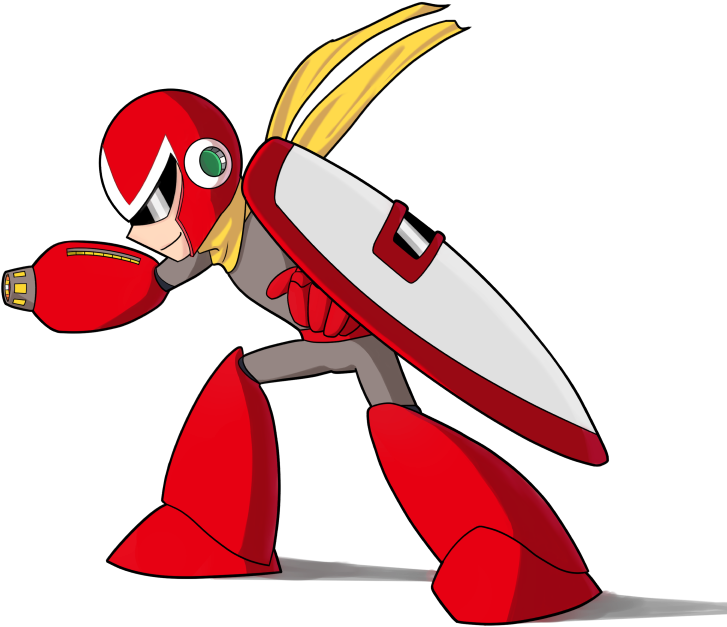 Download And Finally Protoman - Cartoon - HD Transparent PNG - NicePNG.com